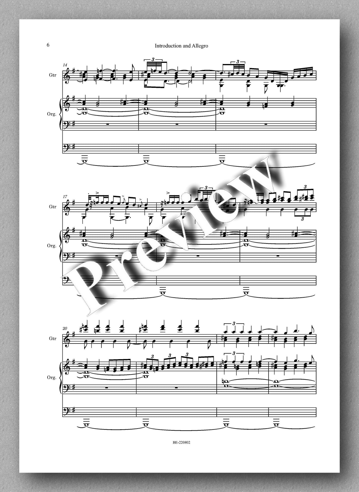 Dumigan, Introduction and Allegro – BERGMANN EDITION