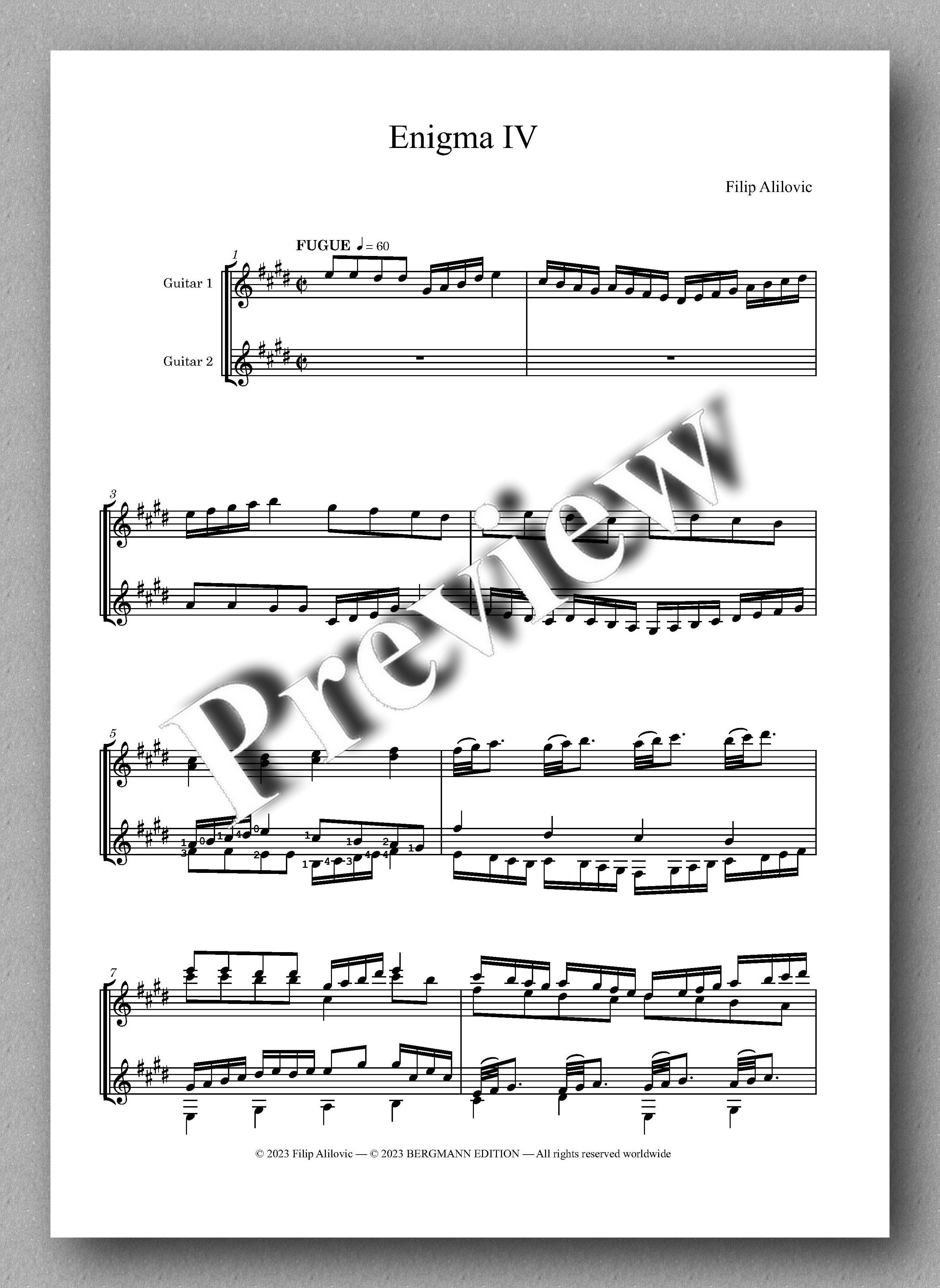 Alilovic, Enigma IV – BERGMANN EDITION